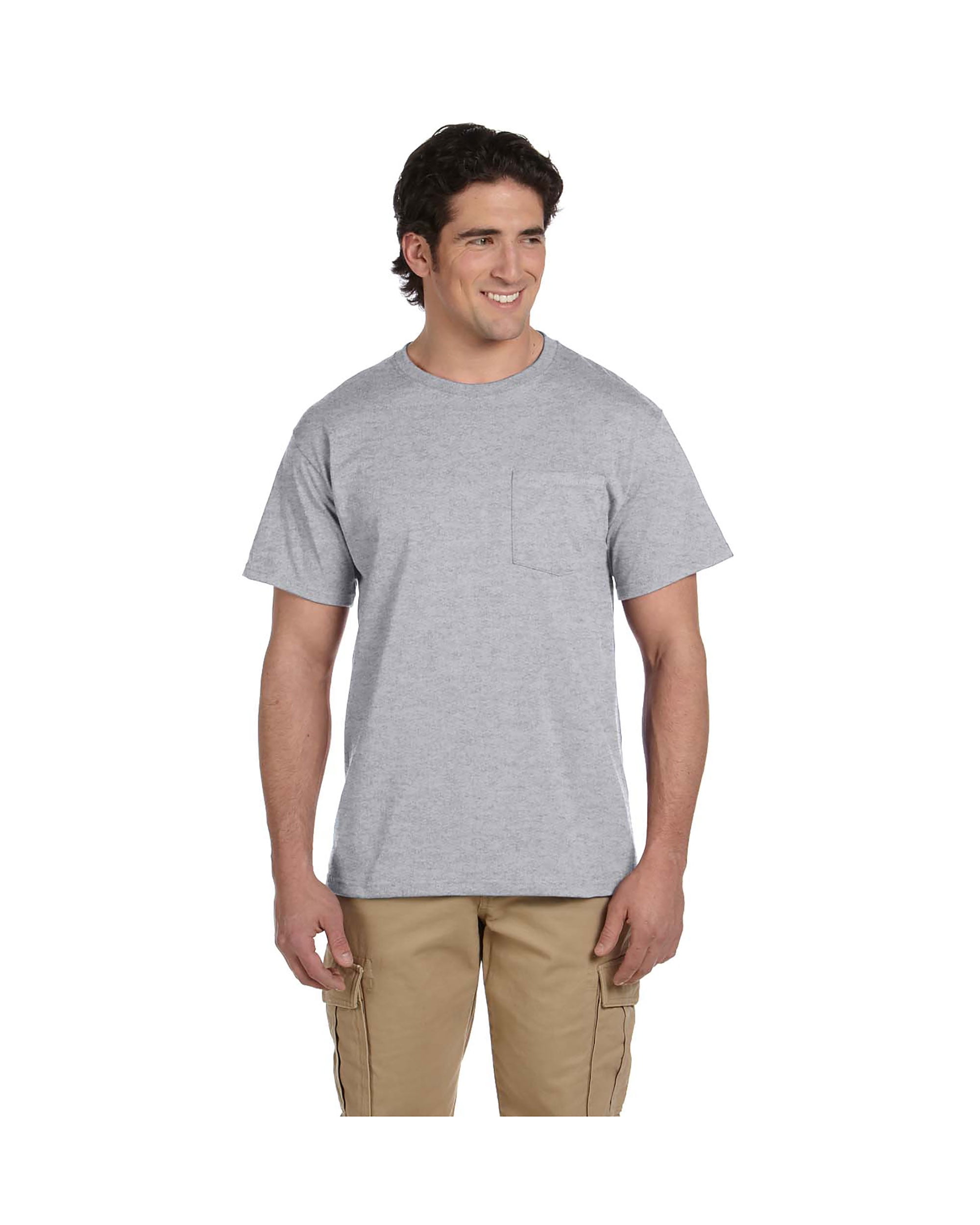 Jerzees Men's Five Point Left Chest Pocket T-Shirt, Style 29MP ...