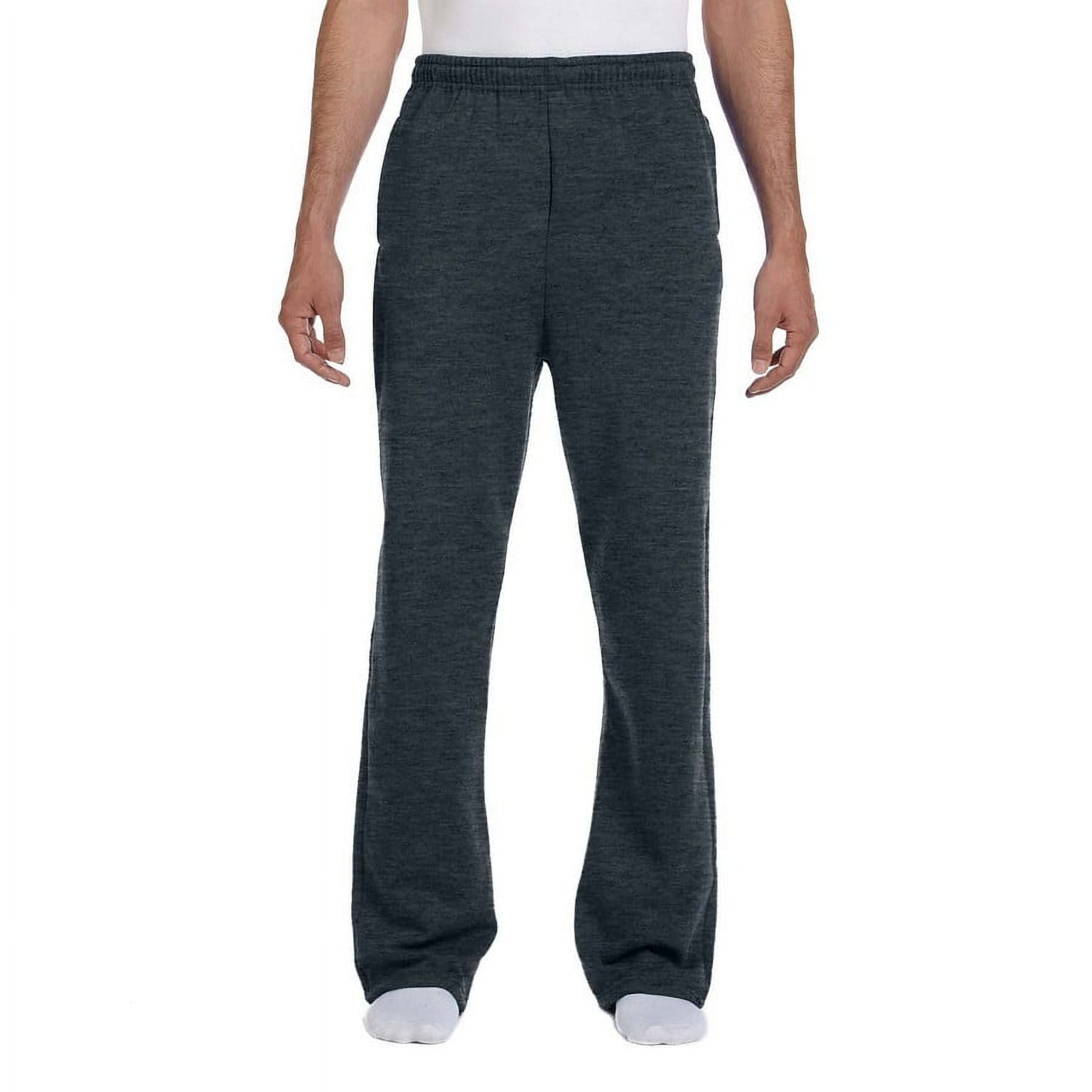 Jerzees Men's NuBlend® Open-Bottom Fleece Sweatpants - 974MP - Walmart.com