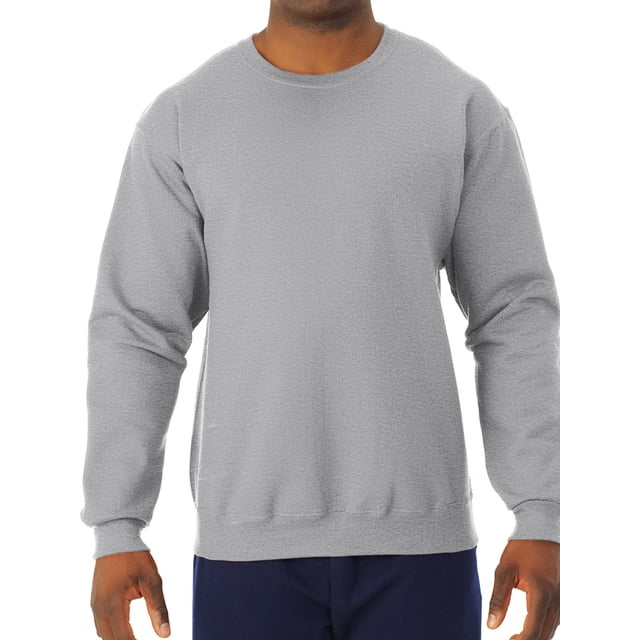 Jerzees Men's and Big Men's NuBlend Fleece Crewneck Sweatshirt, Cotton ...