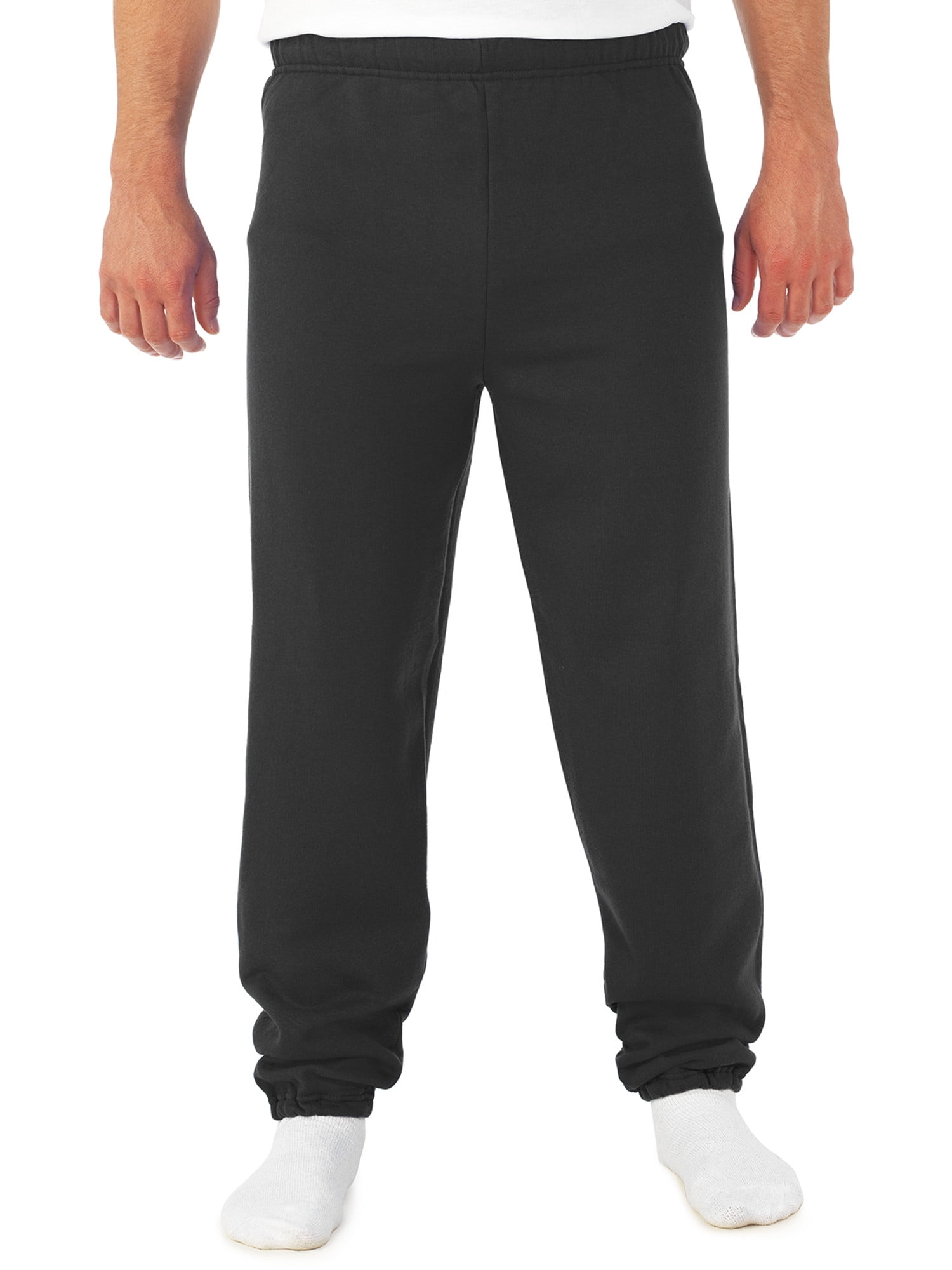 Jerzees Men's and Big Men's Fleece Elastic Bottom Sweatpants - Walmart.com