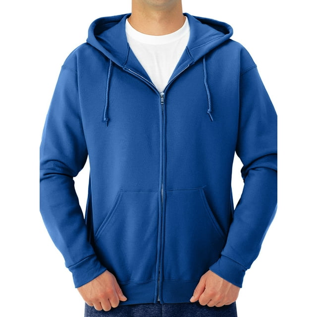 Jerzees Men's and Big Men's Fleece Full Zip Hooded Jacket - Walmart.com