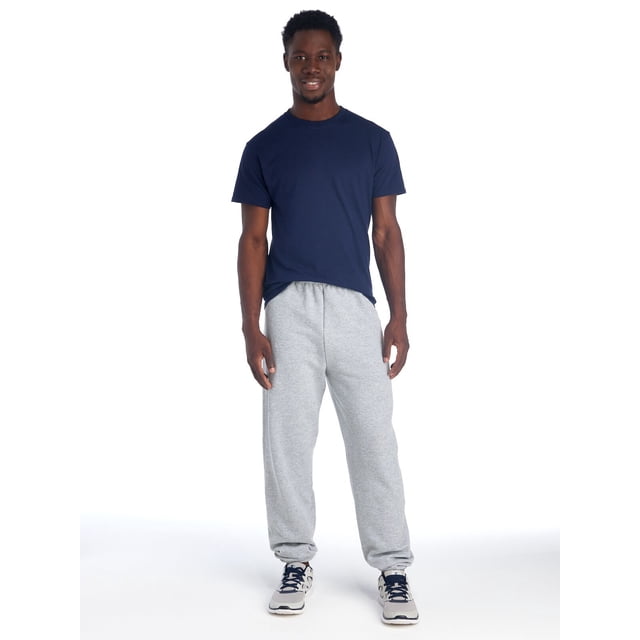 Jerzees Men's NuBlend Fleece Elastic Bottom Sweatpants, Sizes S-3XL ...