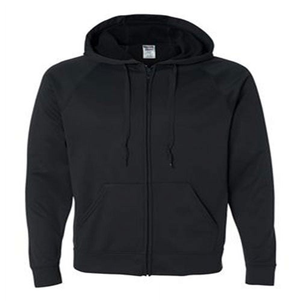 Jerzees Poly Full Zip Hd Black - Walmart.com