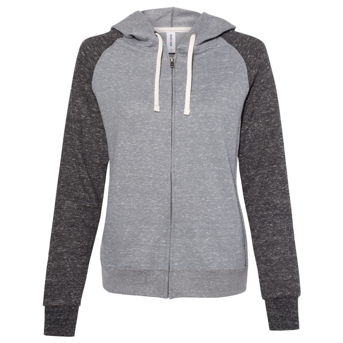 Jerzees Womens Full Zip Cotton Blend Hoodie with Side Pockets, Casual ...