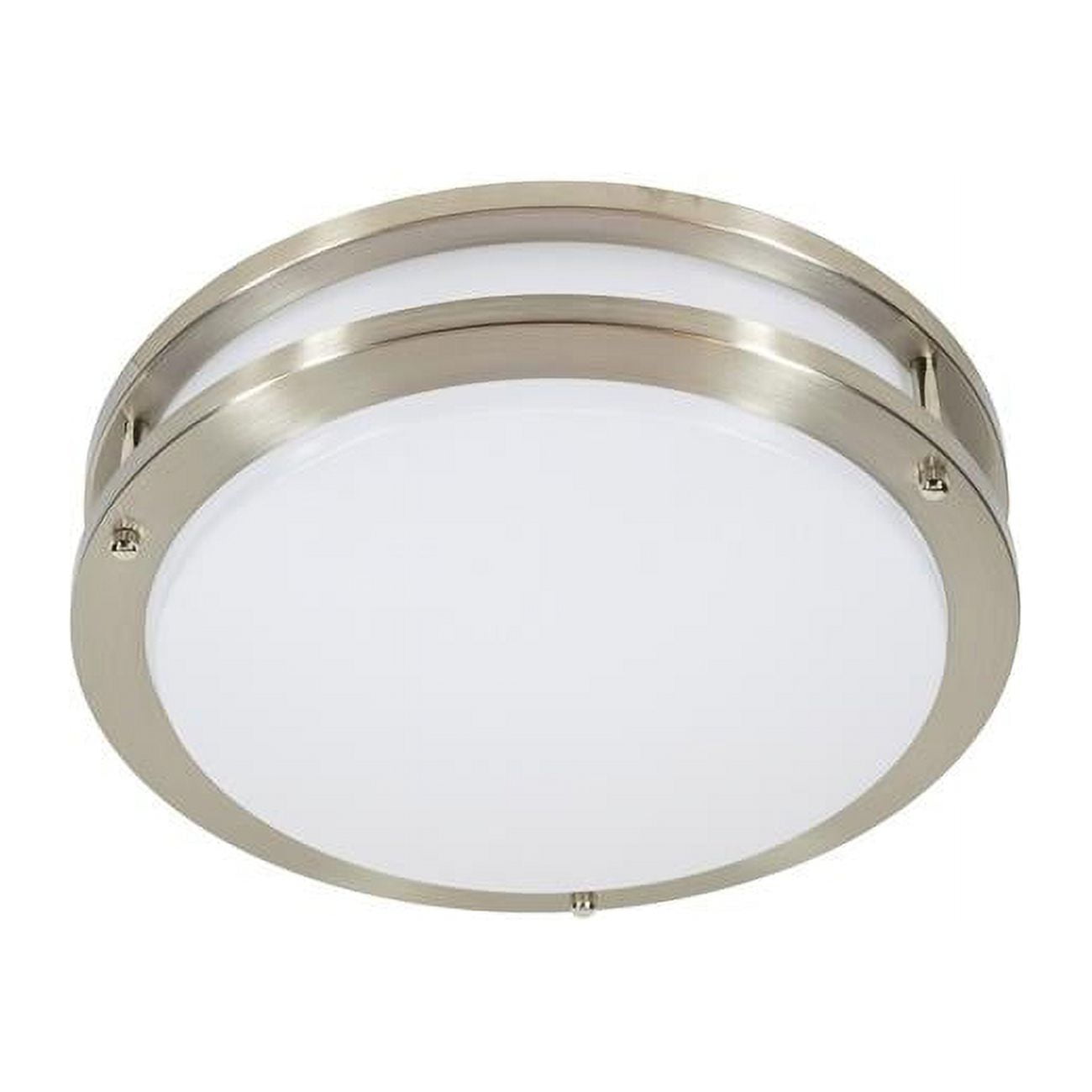 Jesco 12 in. 15W 3000K 90CRI Luke Round Double Ring LED Flush Mount ...