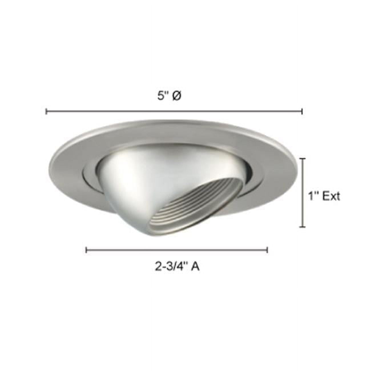 Jesco Lighting TM205CH Adjustable Eyeball Trim- Chrome - Walmart.com