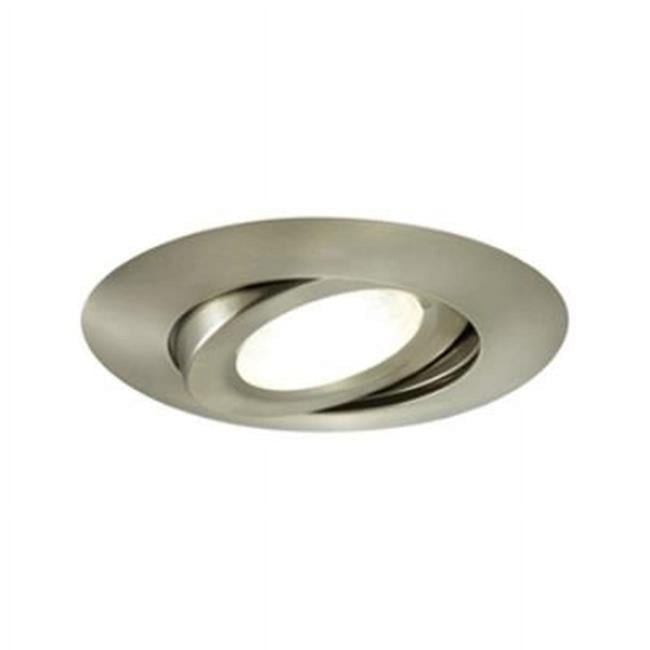 Jesco Lighting TM603ST 6 in. Adjustable Gimbal Ring Trim- Satin Chrome ...