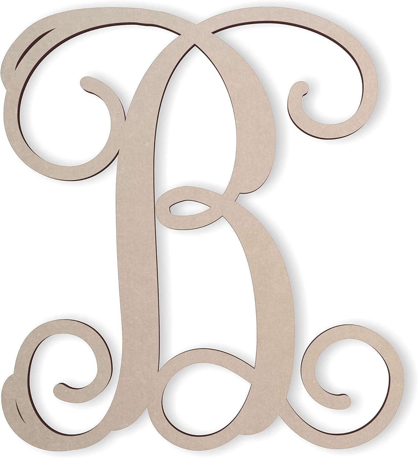 Jess and Jessica Wooden Letter B, 12" Long x 1/4" Thick – Large Wooden ...