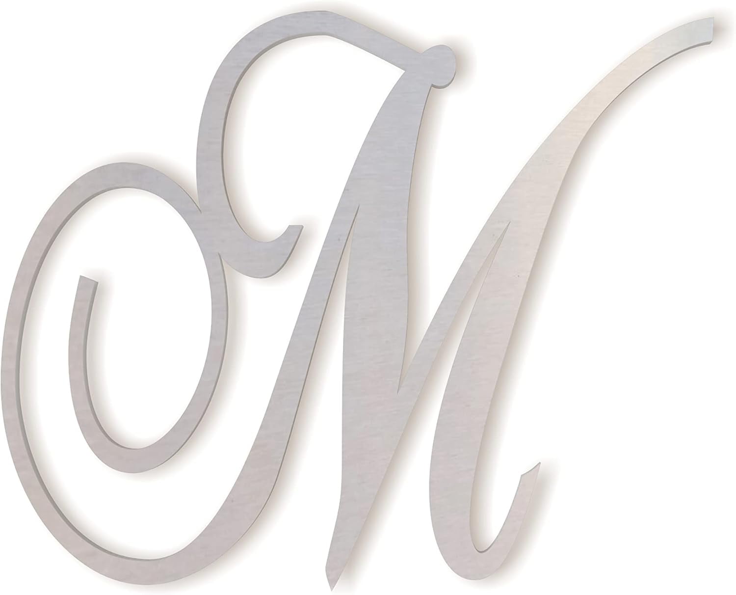 Jess and Jessica Cursive Metal Letter M, for Front Door, for Above Crib ...