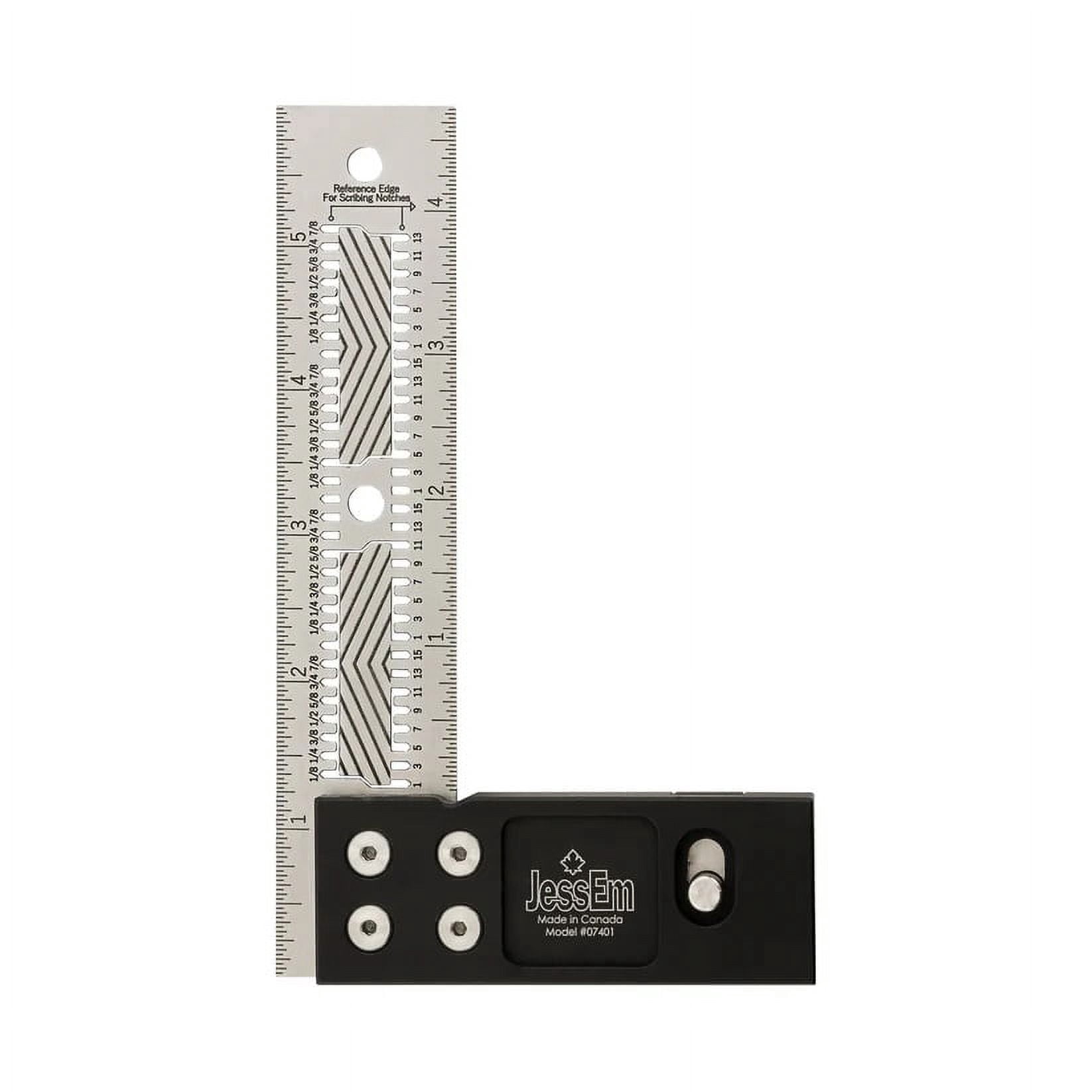 JessEm 07401 6” Stainless Steel Precision Square with Patented Flex ...