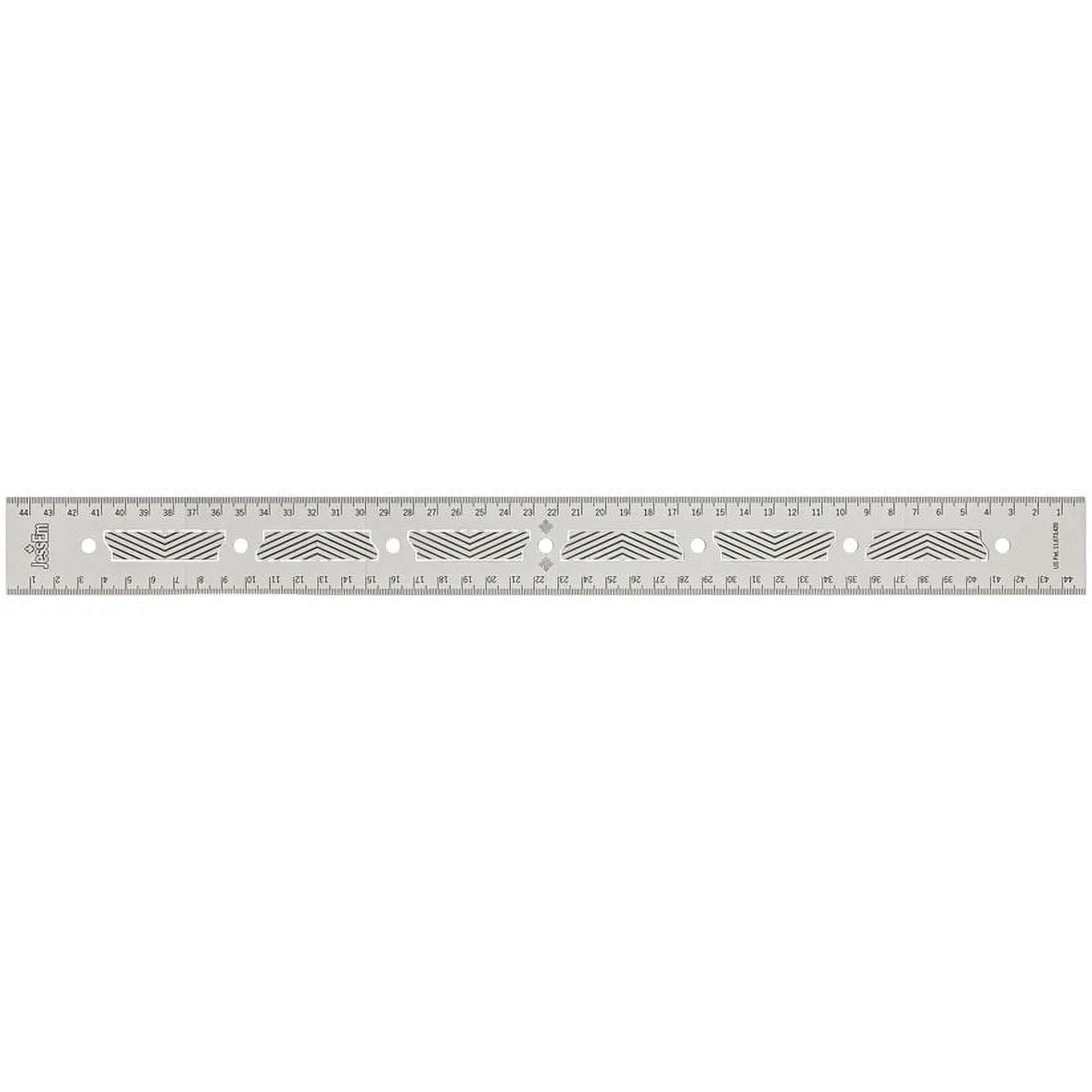 JessEm 07416 Stainless Steel 450mm Precision Ruler with Patented Flex ...