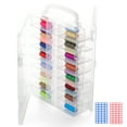 Jessac Double Sided 46 Grids Thread Holder Organizer Plastic Sewing ...