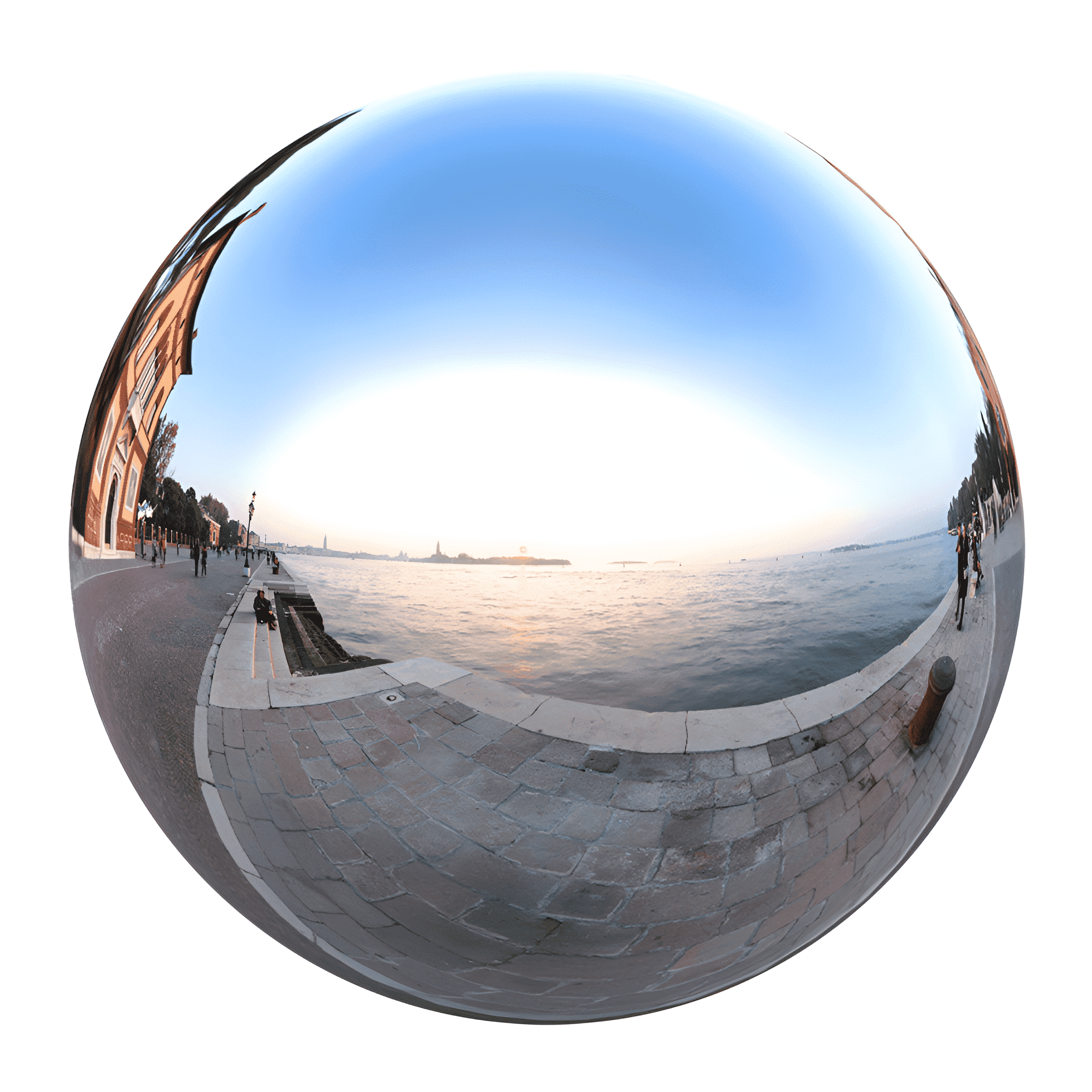 8-Inch Silver Stainless Steel Gazing Ball – Reflective Mirror Sphere ...