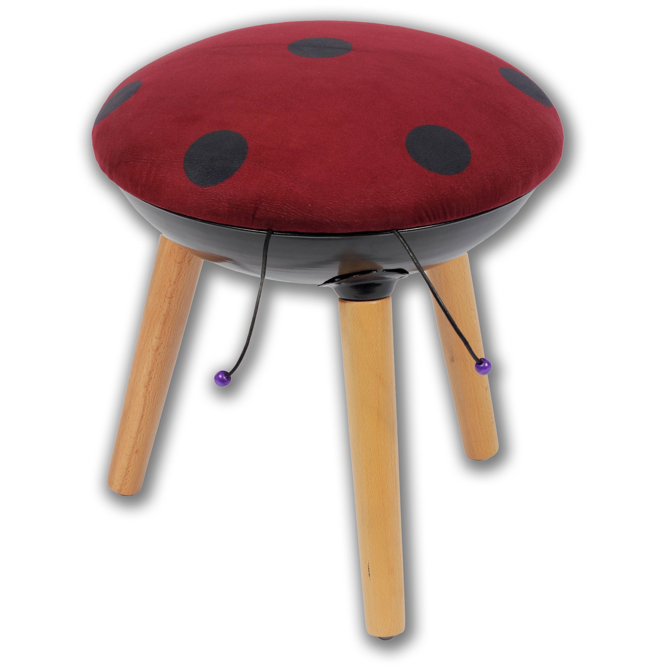 Jessar - Velvet and Wood Childrens Stool, From The Dorothy Collection ...