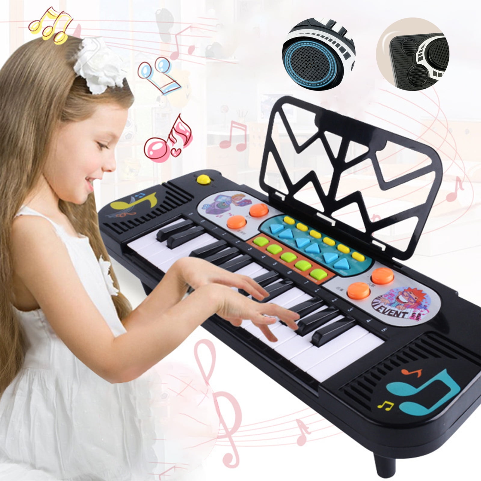 Jessboyy Kid Keyboard Piano - 25 Keys Keyboard Piano Kids Multifunction ...