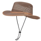 Jessboyy Sun Hats for Men Breathable Hollow Out Wide Brim Outdoor Hat ...