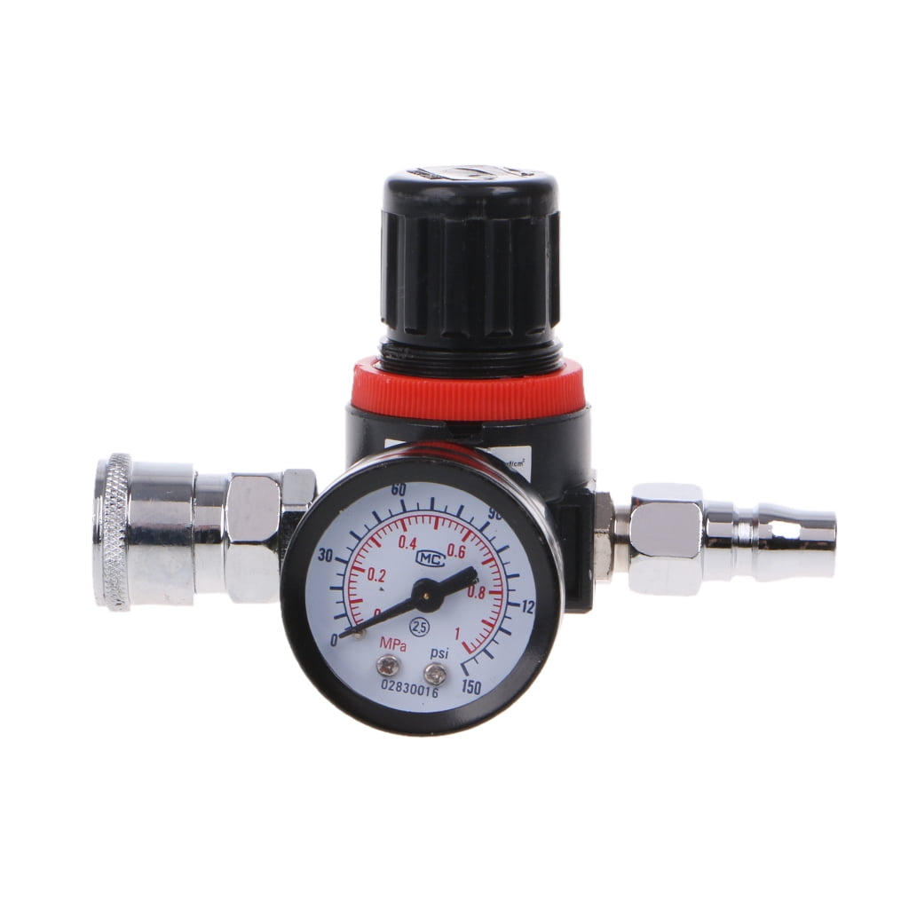 Jesscasday 1/4" HVLP Spray Gun Regulator Gauge Adapter Diaphragm ...