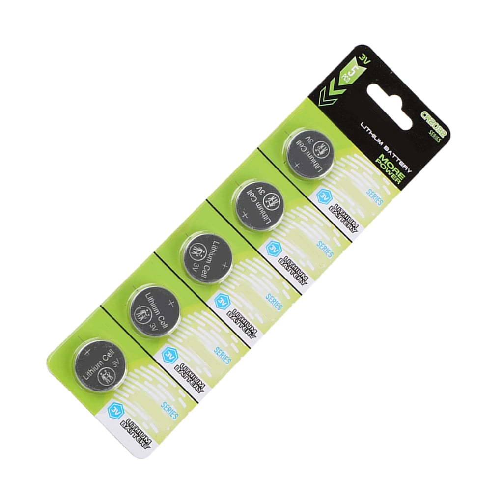 Jesscasday 10/5Pieces CR2032 3V Button Cell Batteries Long Last Power ...