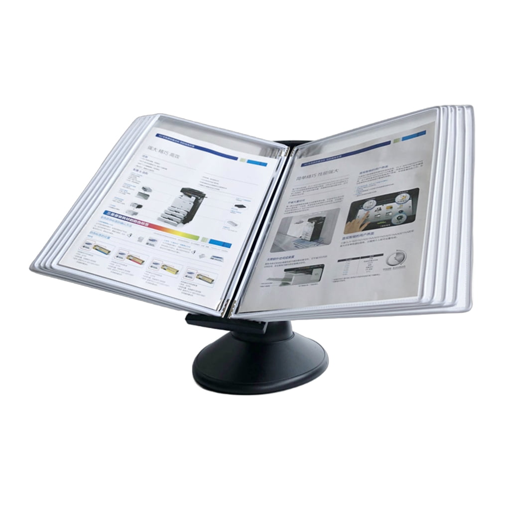 Jesscasday 10 Pocket Desk Reference Organizers with Base Document ...