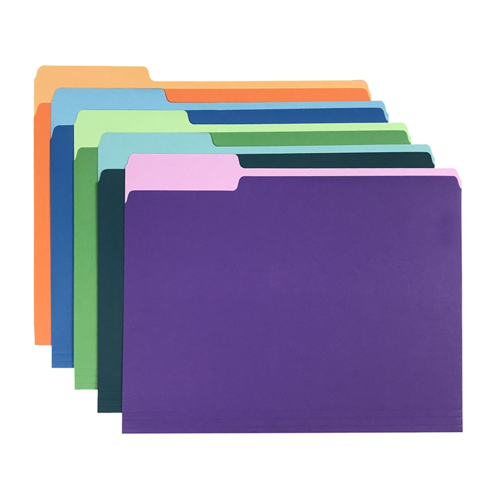 Jesscasday 100Pcs File Sleeves Open Top and Side Cut File Envelope File ...