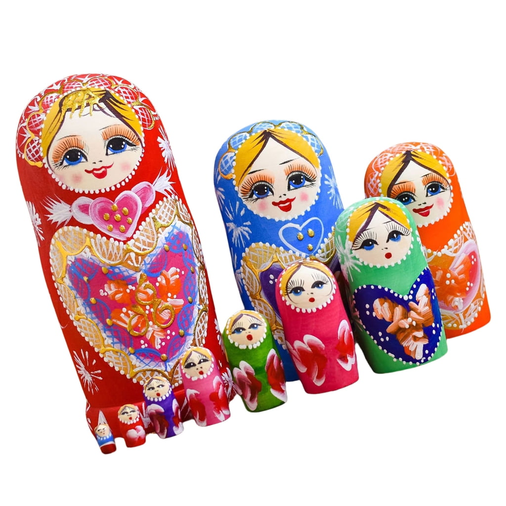Jesscasday 10Layers Russian Matryoshka Nesting Dolls Interactive ...