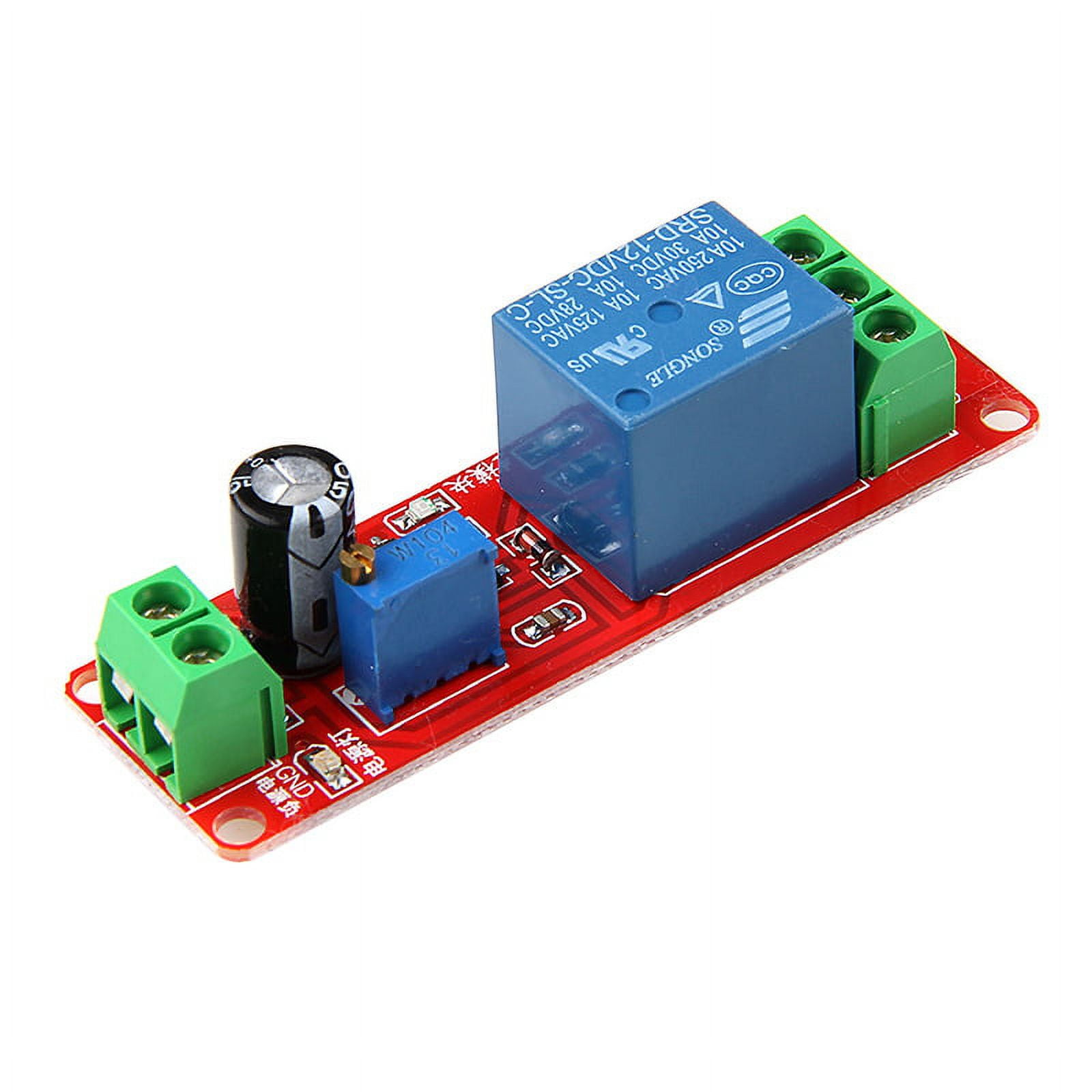 Jesscasday 12V NE555 Oscillator Delay Adjustable Timer Relay Switch ...