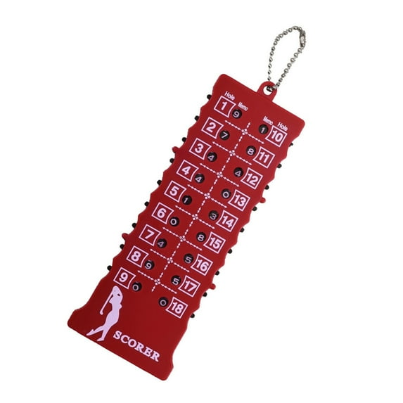 Jesscasday 18Hole Keychain Golf Strokes Counter Clickers Golf Score ...