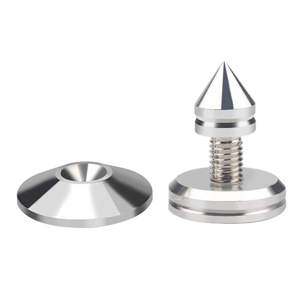 Jesscasday 1Set Silver Speaker Spikes Metal Feet Set for Vibration ...