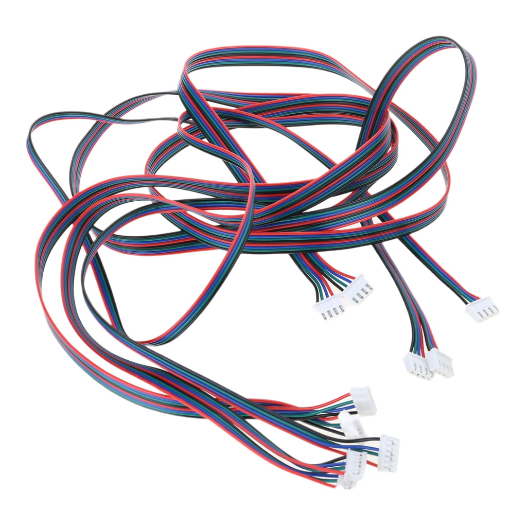 Jesscasday 1m/3.28ft Stepper Motor Cables Lead Wire XH2.54 4Pin to 4Pin ...