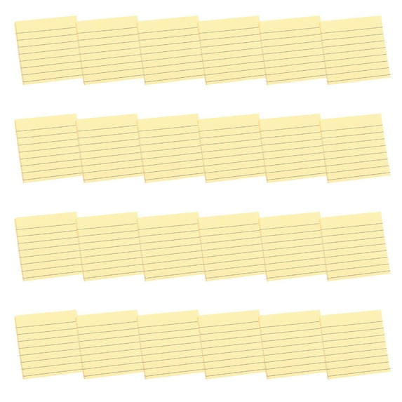 Jesscasday 24 Pcs Memos Pad Lined Stickies Note Ruled Post Stickies ...
