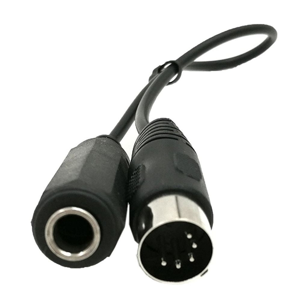 Jesscasday 30cm/11.81inch 6.35mm to DIN 5Pin Cable Female to Male ...