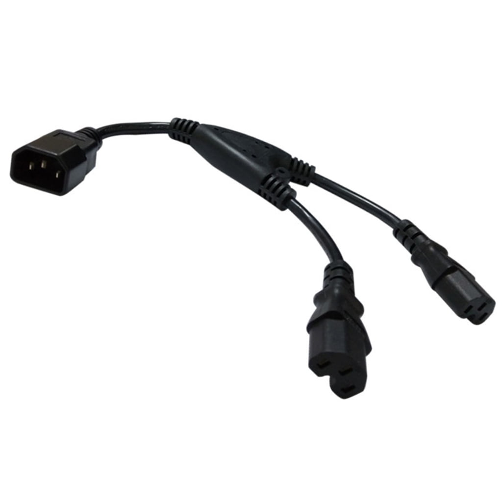 Jesscasday 30cm 3 Terminals IEC320 C14 to IEC320 2xC15 Power Splitters ...
