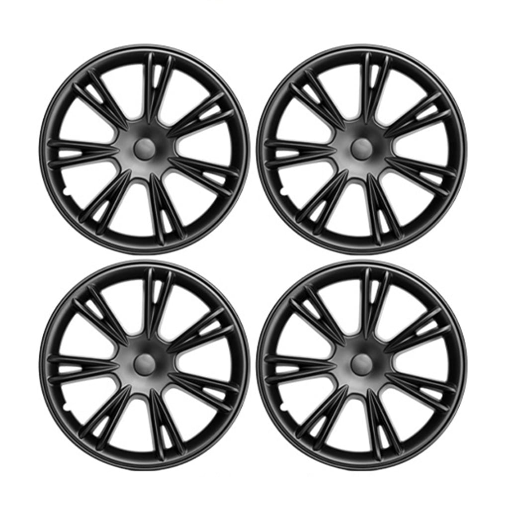 Jesscasday 4 Pack Hub Caps 19 Inch Wheel Caps Automobile Hubcap Full ...