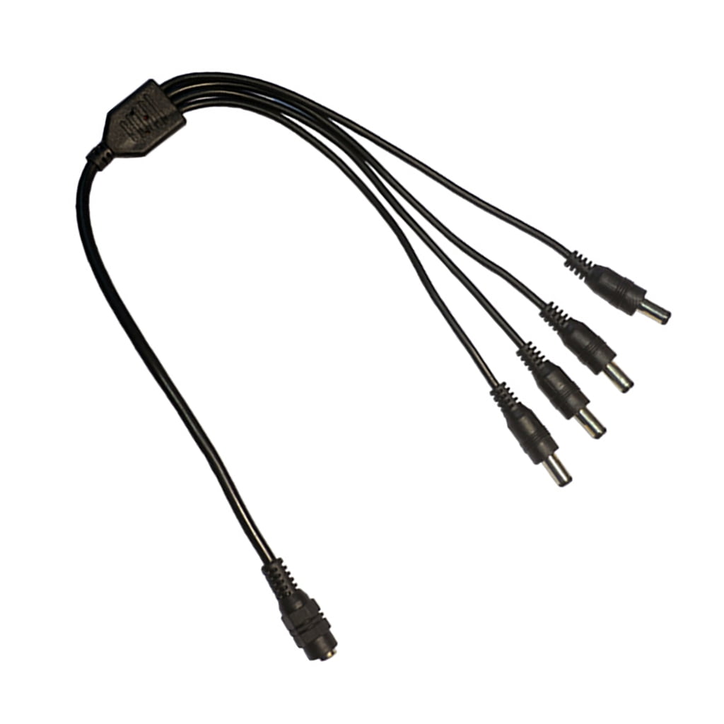 Jesscasday 40cm DC5521 Power Splitter Cable Wire 5.5x2.1mm Female to 5 ...