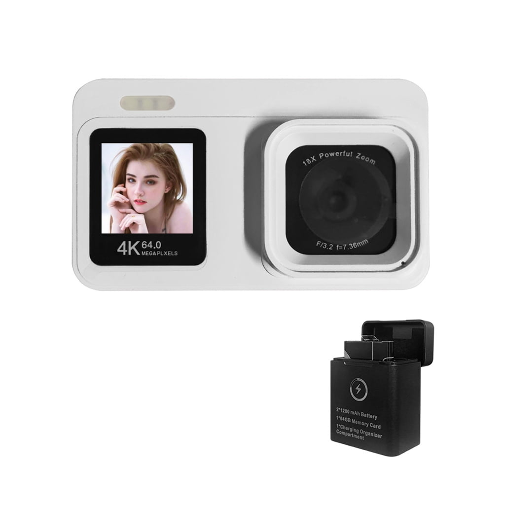 Jesscasday 4K Double Screen Digital Camera 64MP 18X Optical Zooming ...