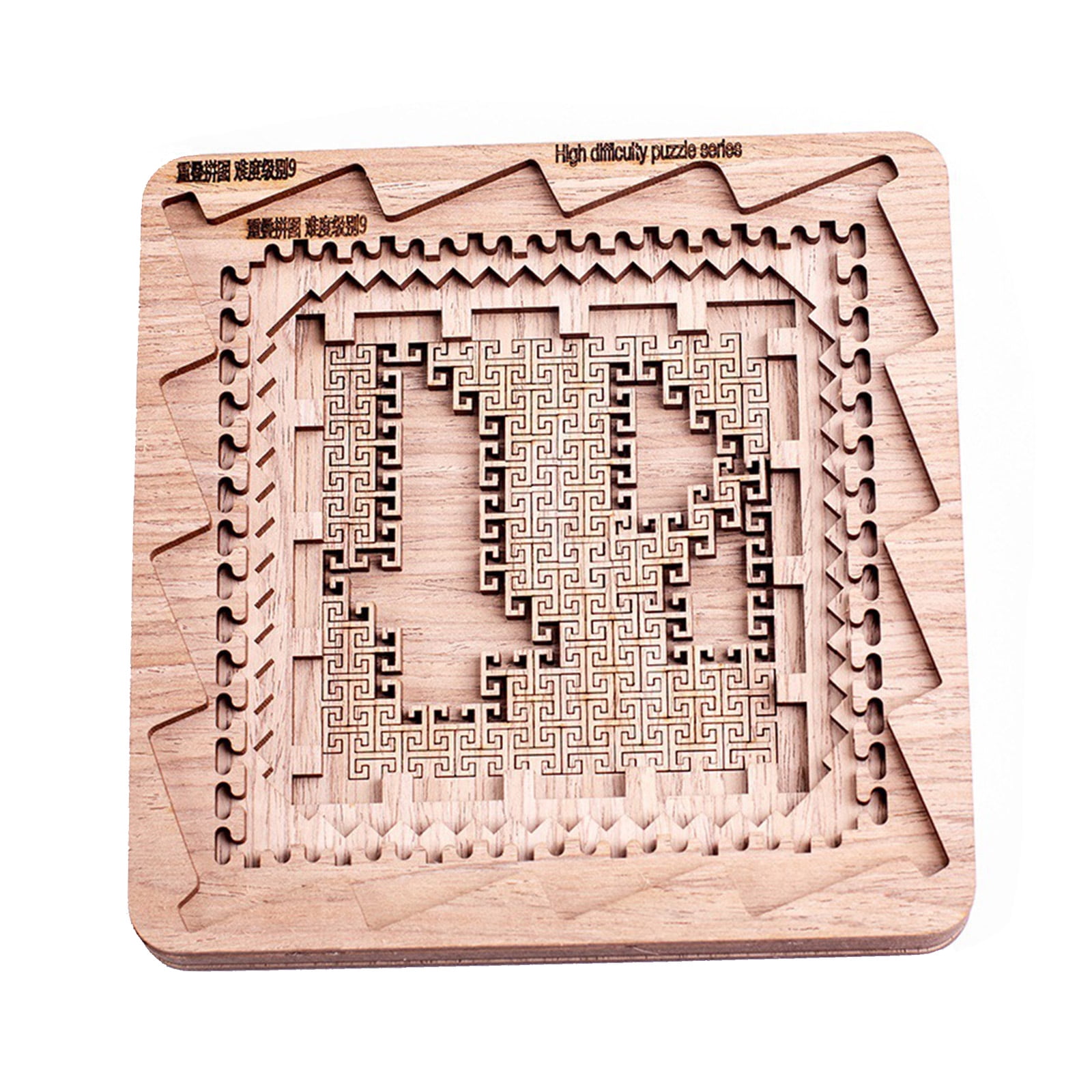 Jesscasday 5-Layer Wooden Puzzle Board High Level Jigsaw Eco-Friendly ...