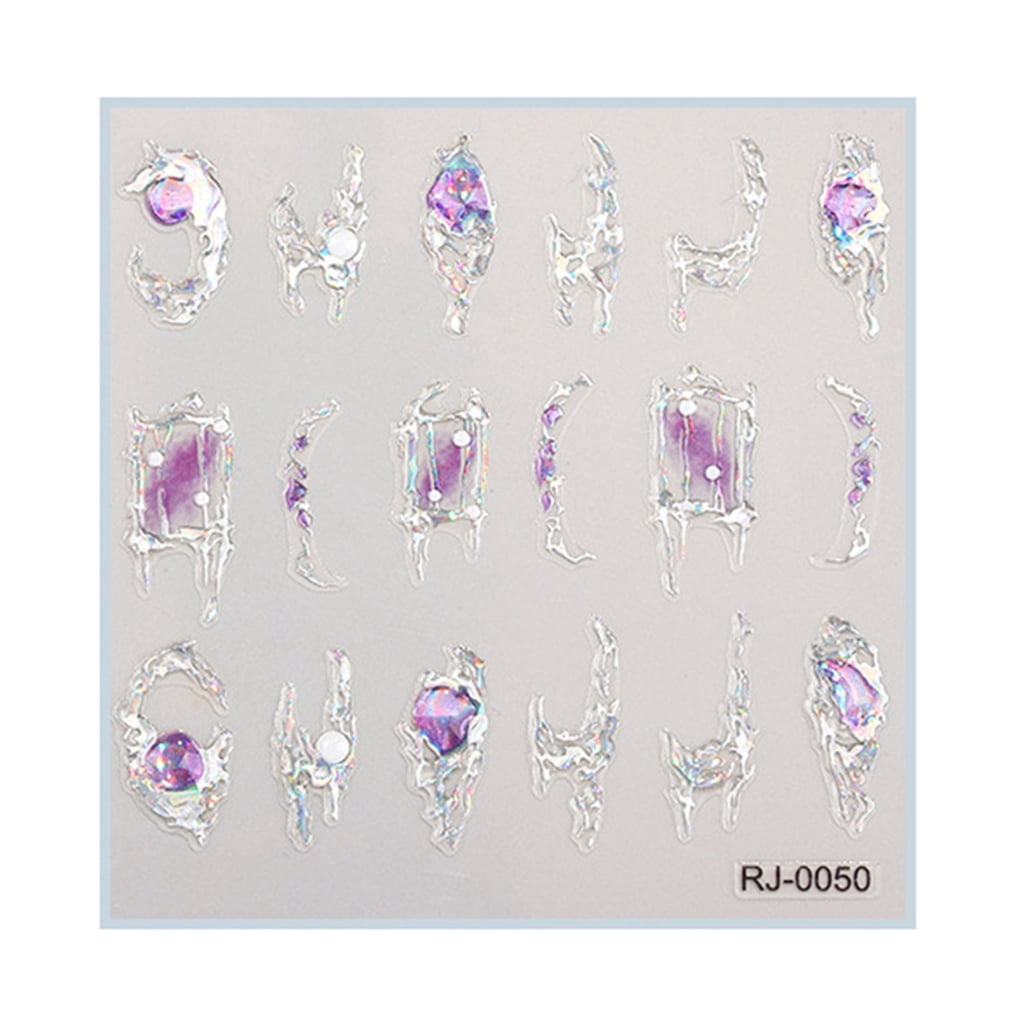 Jesscasday 5D Embossed Art Stickers, Designs Self-Adhesive Art Decals ...