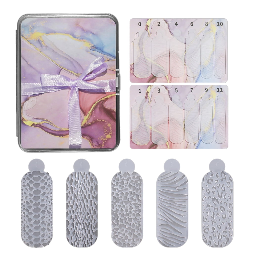 Jesscasday 60 Pieces Universal Shape Nail Forms Reusable Duals Forms ...