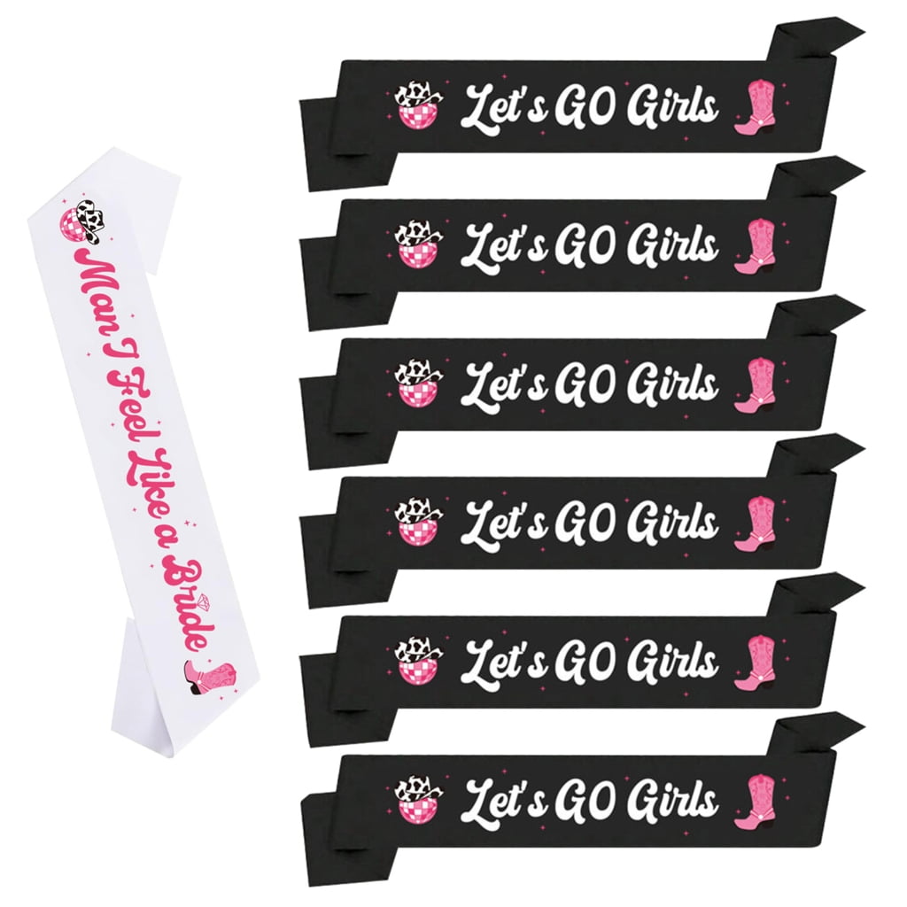 Jesscasday 7pcs Shoulder Sashes for Bachelorette Parties Celebrate with ...