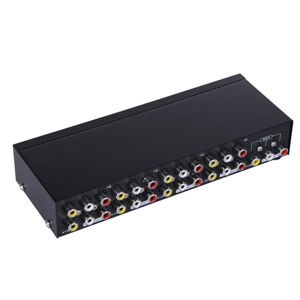 Jesscasday 8 Input 1 Output A V Switcher Manual Switcher Box A V Source ...