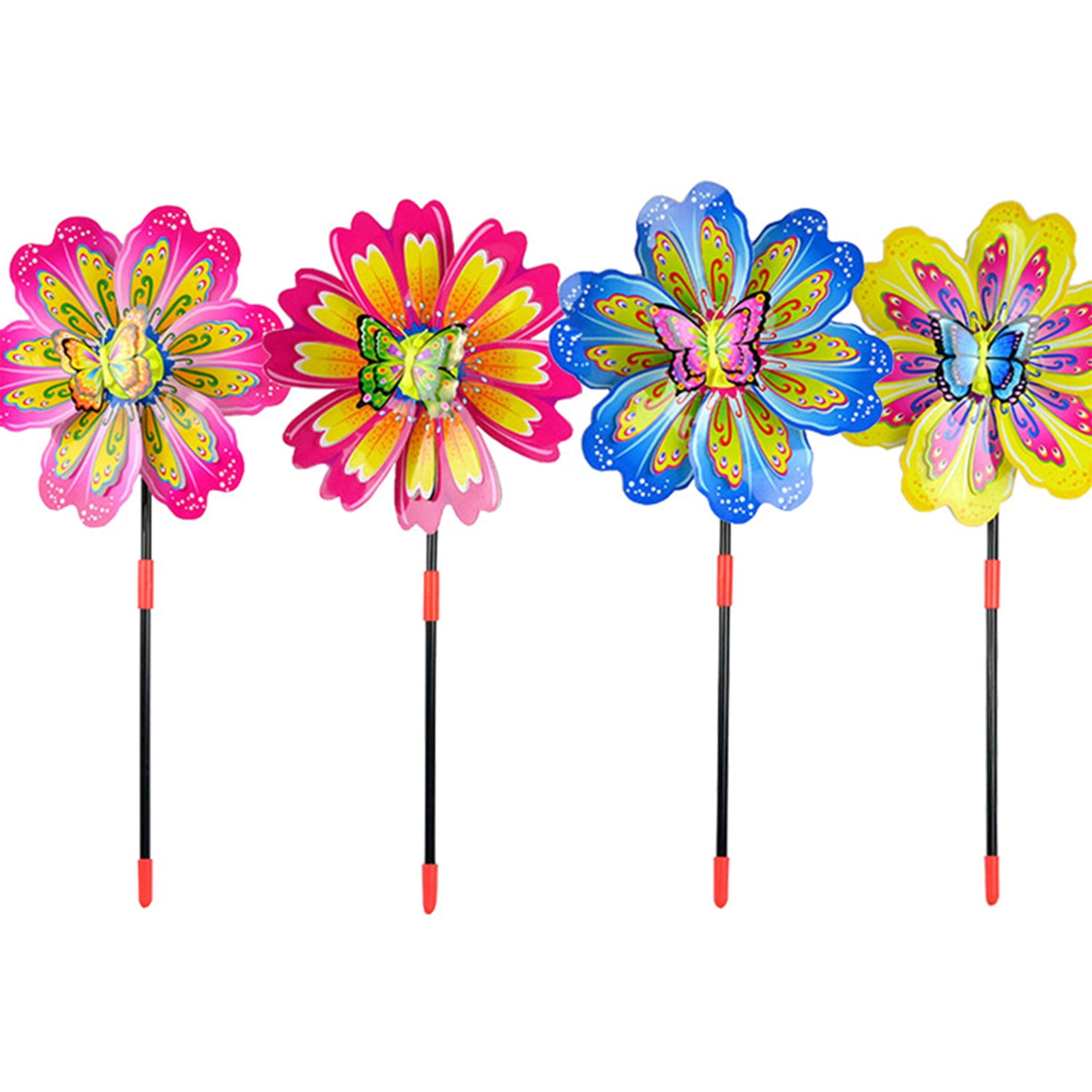 Jesscasday 9.45x19.3" Plastic Pinwheel for Kids Birthday Party Favors ...