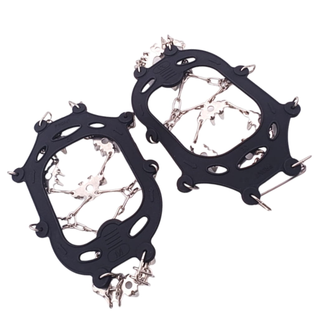 Jesscasday Antislip Ice Shoe Crampons with Spikes for Winter Outdoor ...