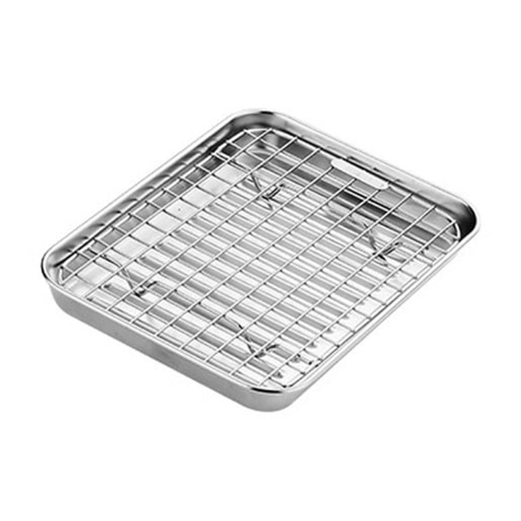Jesscasday Baking Sheet with Rack Cookie Sheet 304Stainless Steel ...