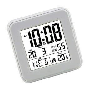 VOCOO Mini Digital Alarm Clock, 3.5'' LCD, Backlight, Indoor Temp ...