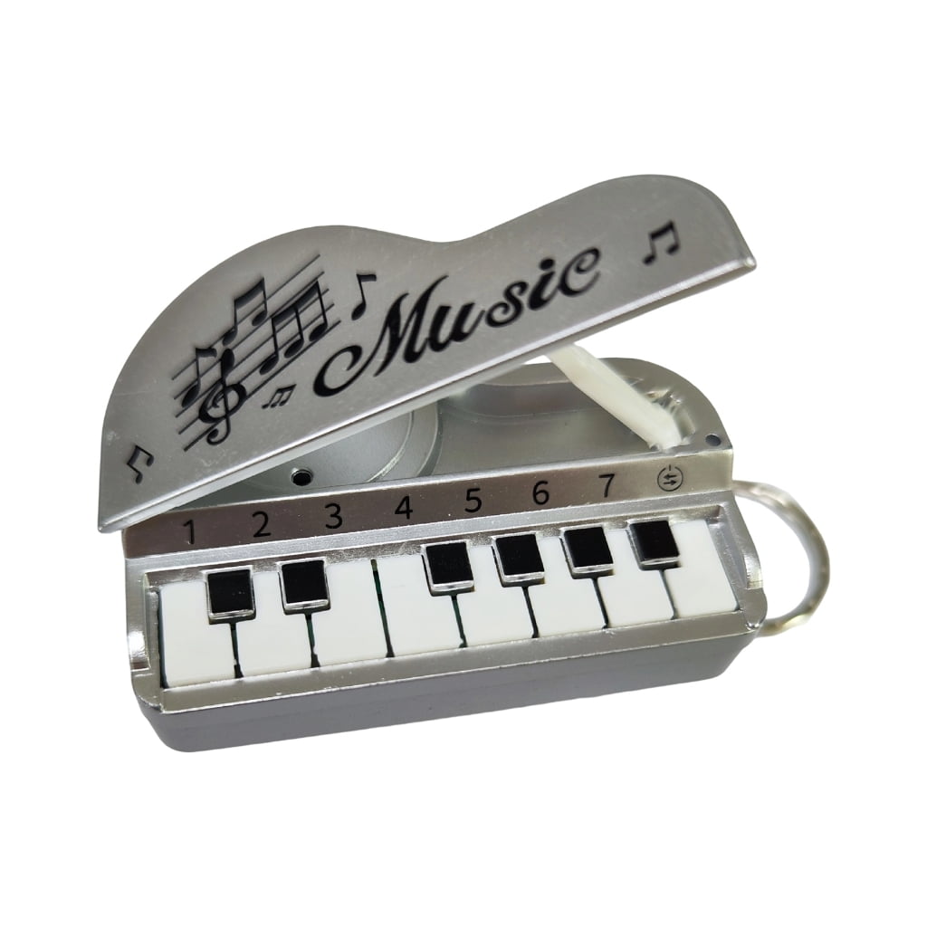 Jesscasday Cartoon Music Electronic Piano Key Chain Creative Couple ...