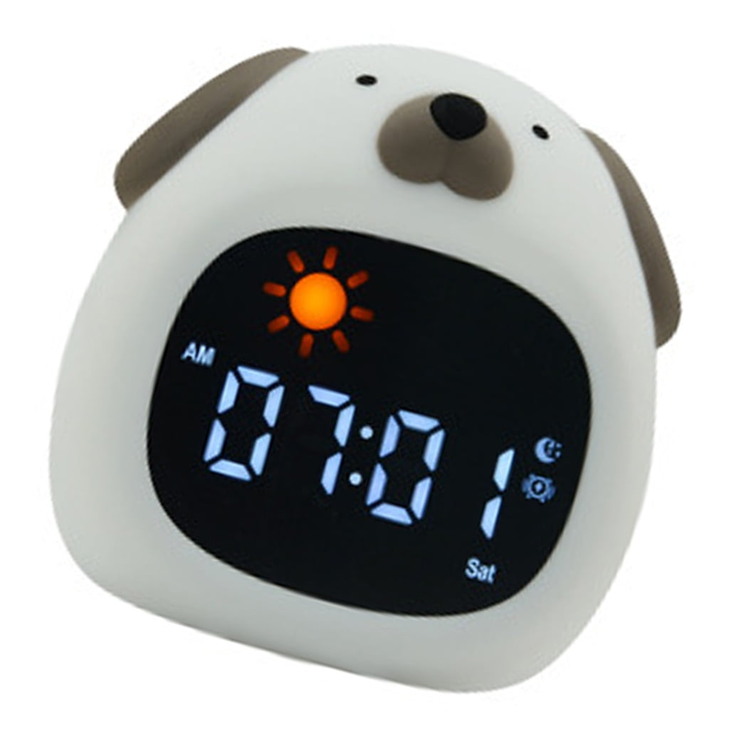 Jesscasday Child Friendly Cartoon Alarm Clock Combining Night Lamp Functionality 1800mAh ...