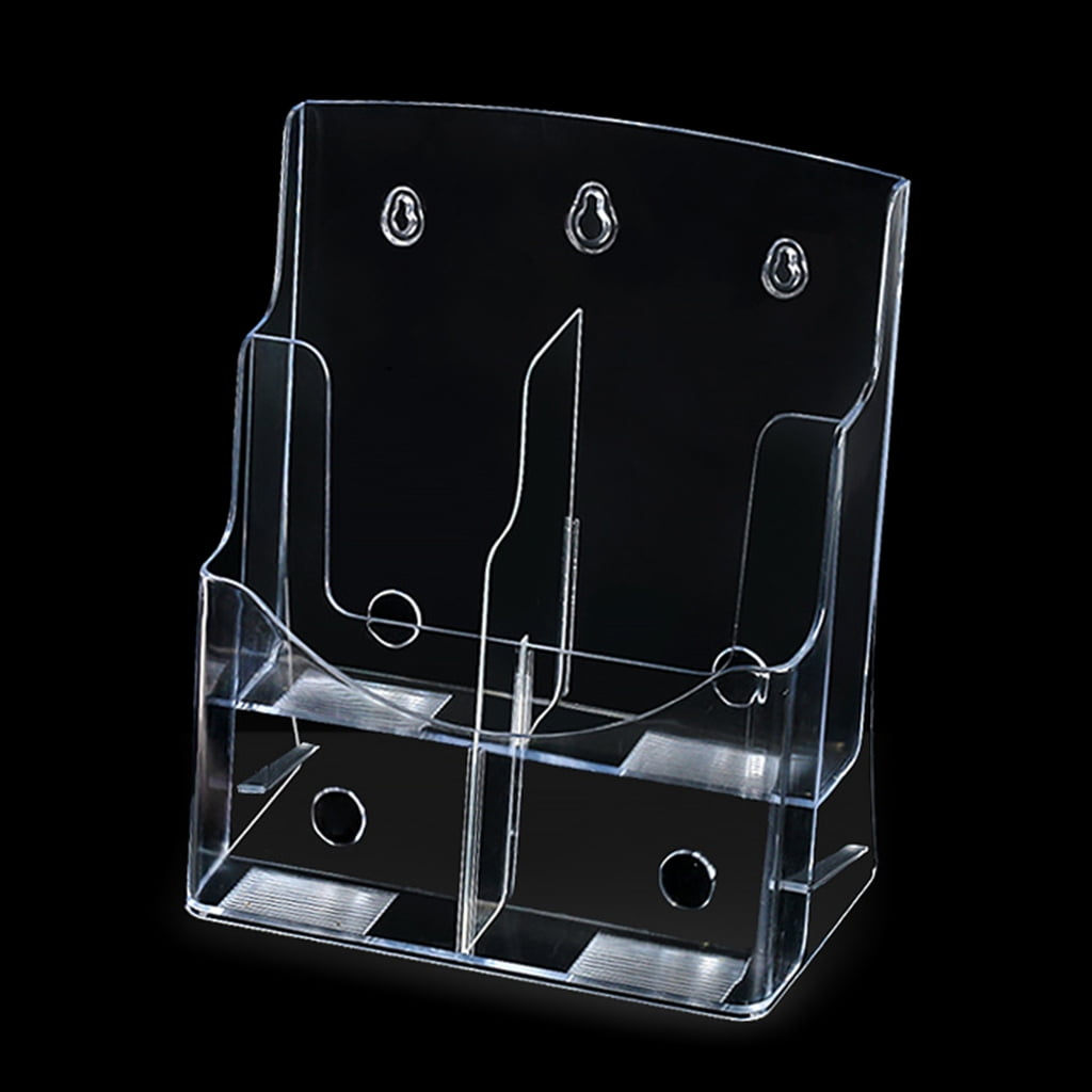 Jesscasday Clear Brochures Display Stand Acrylic Brochures Holder ...