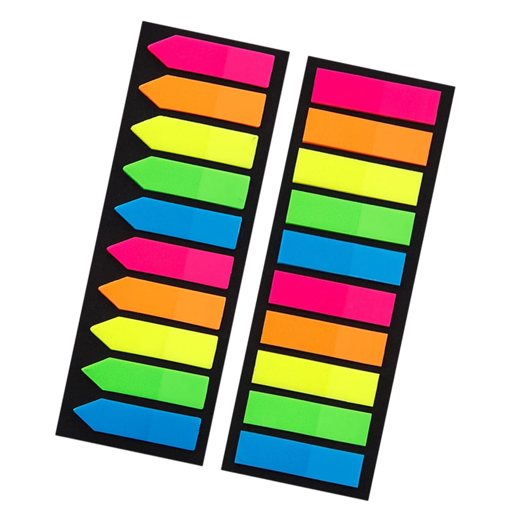 Jesscasday Colored PET Labels Adhesive Label Repositionable Page Marker ...