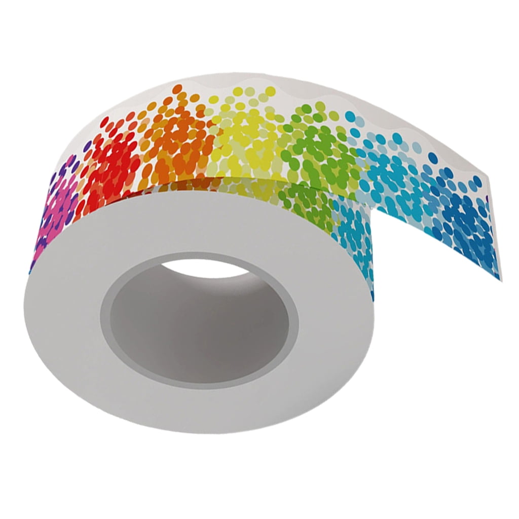 Jesscasday Colorful Dot Border Trim for School Party Classroom ...