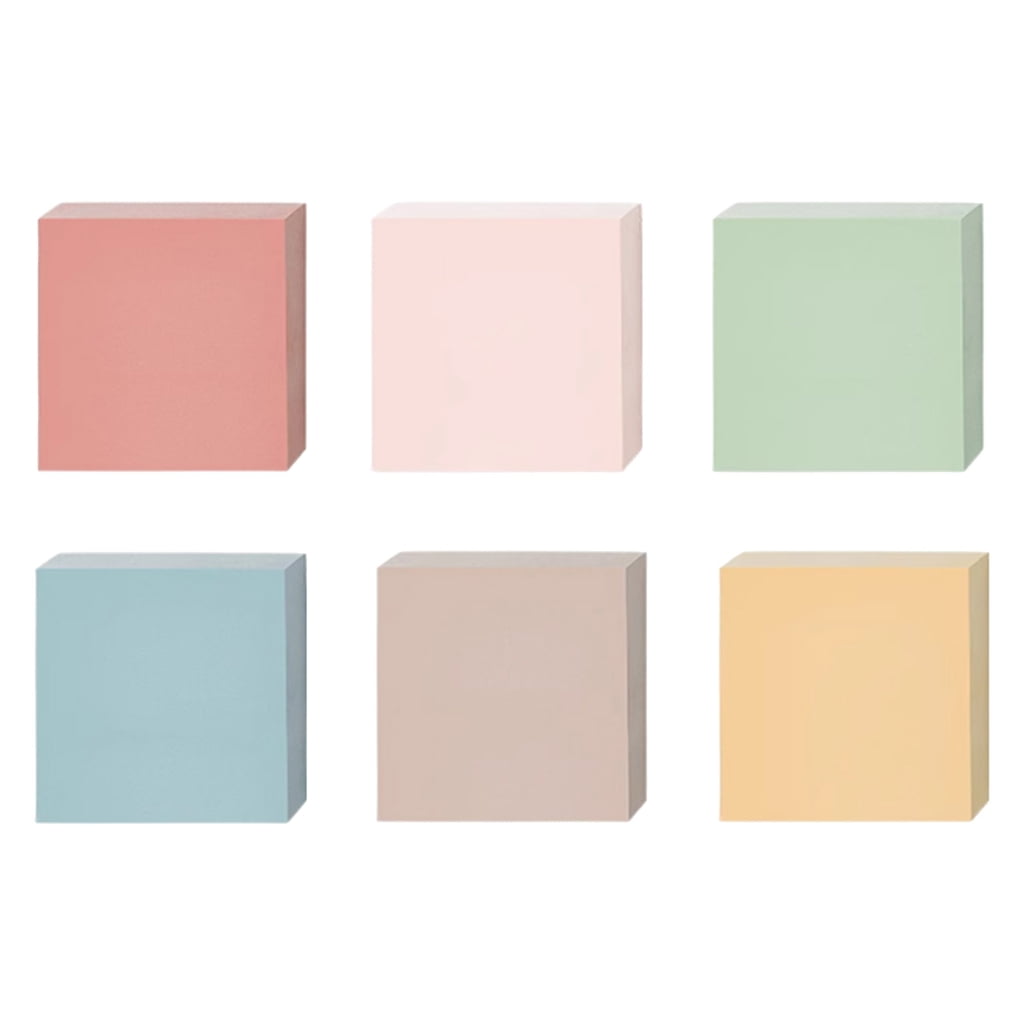 Jesscasday Colorful Note Paper Unlined 3x3Inch Self Adheive Notes Small ...